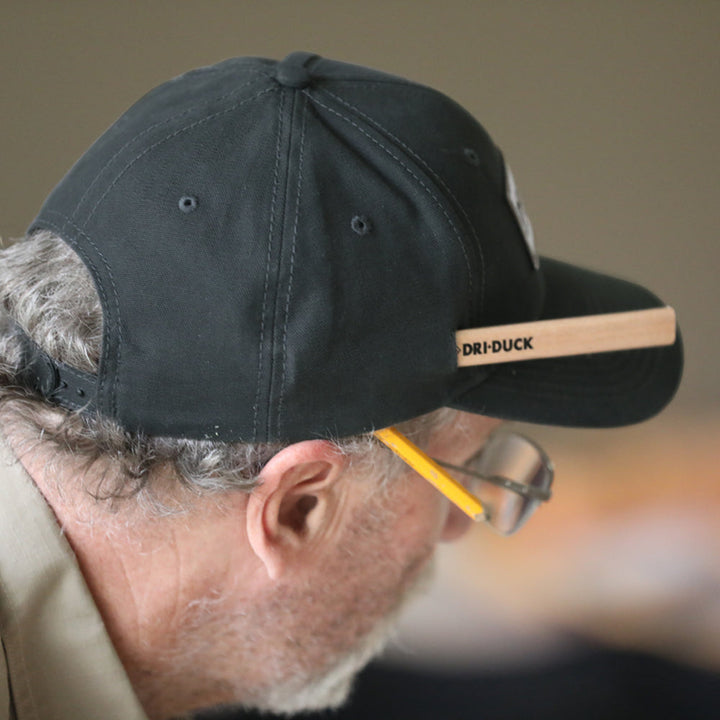 Charcoal Carpenter Ballcap with Pencil Holder | DRI DUCK